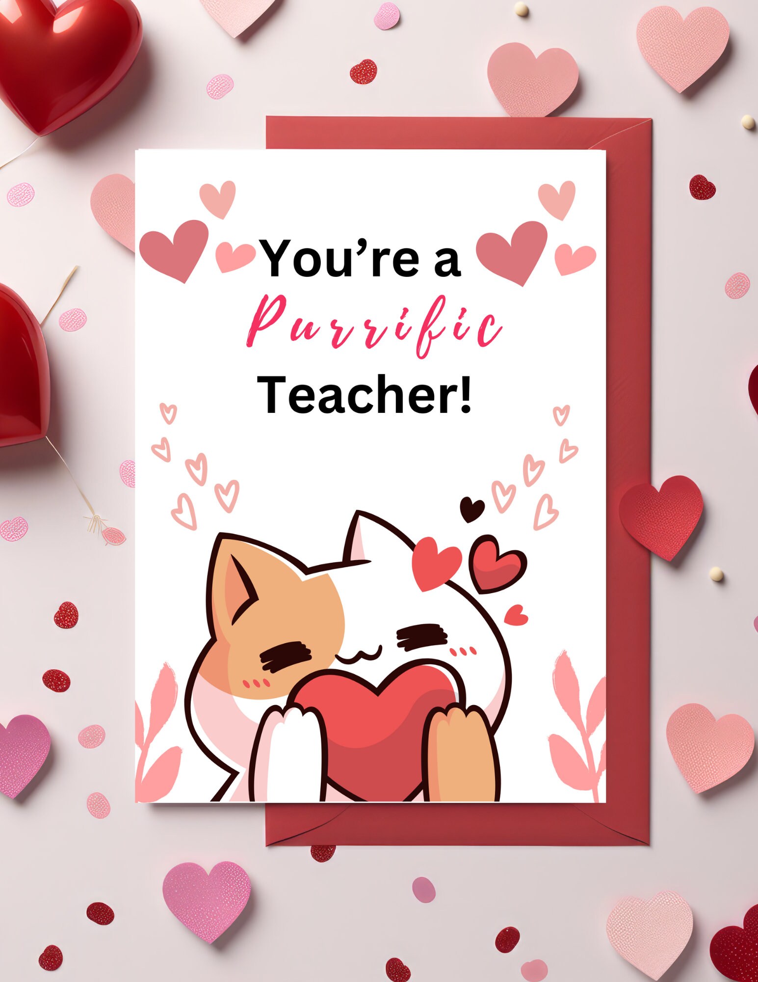 Printable Cute Animals Valentine's Day Cards for Kids, School Valentine ...