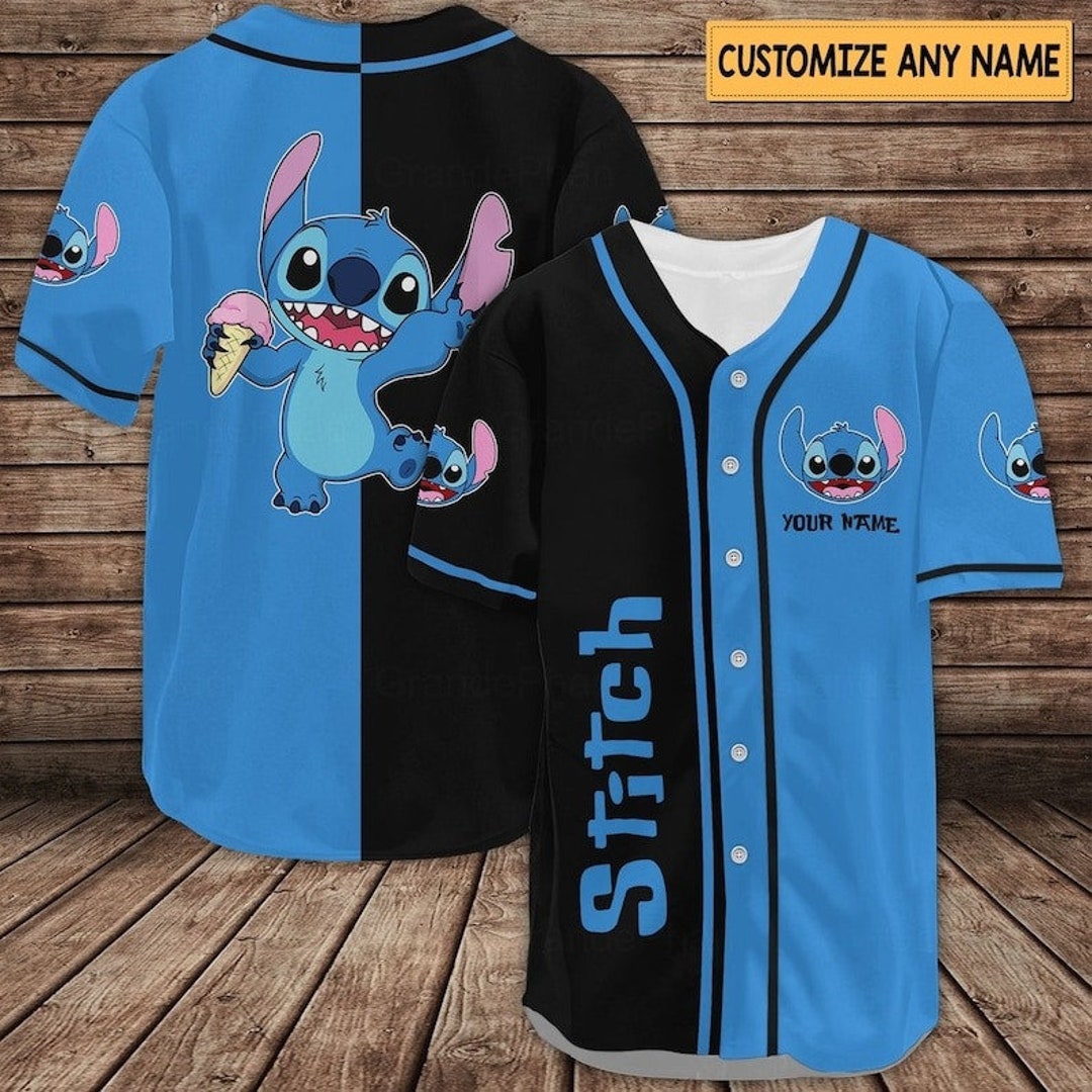 Stitch Baseball Jersey, Stitch Baseball Shirt, Stitch Jersey Shirt ...