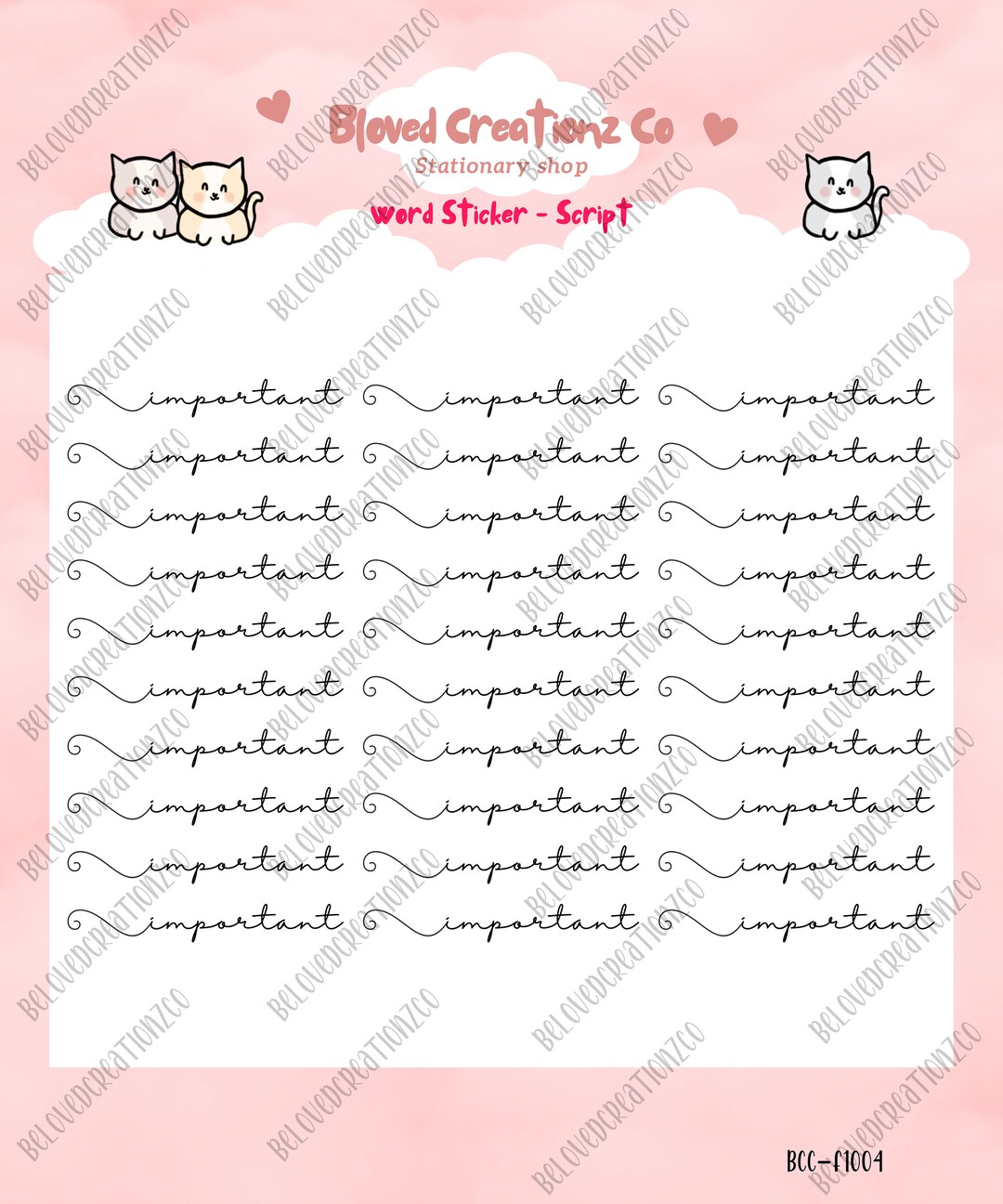 Journalling Stickers Important, Important Sticker, Diary Sticker ...