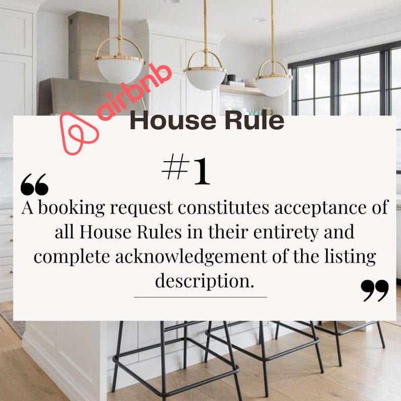 House Rules Package Includes Exhaustive & General Rules for Furnished ...
