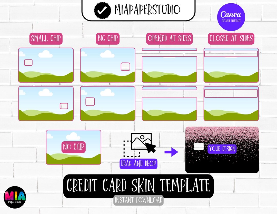 DIY Credit Card Makeover: Skin Template for Cricut & Silhouette L ...