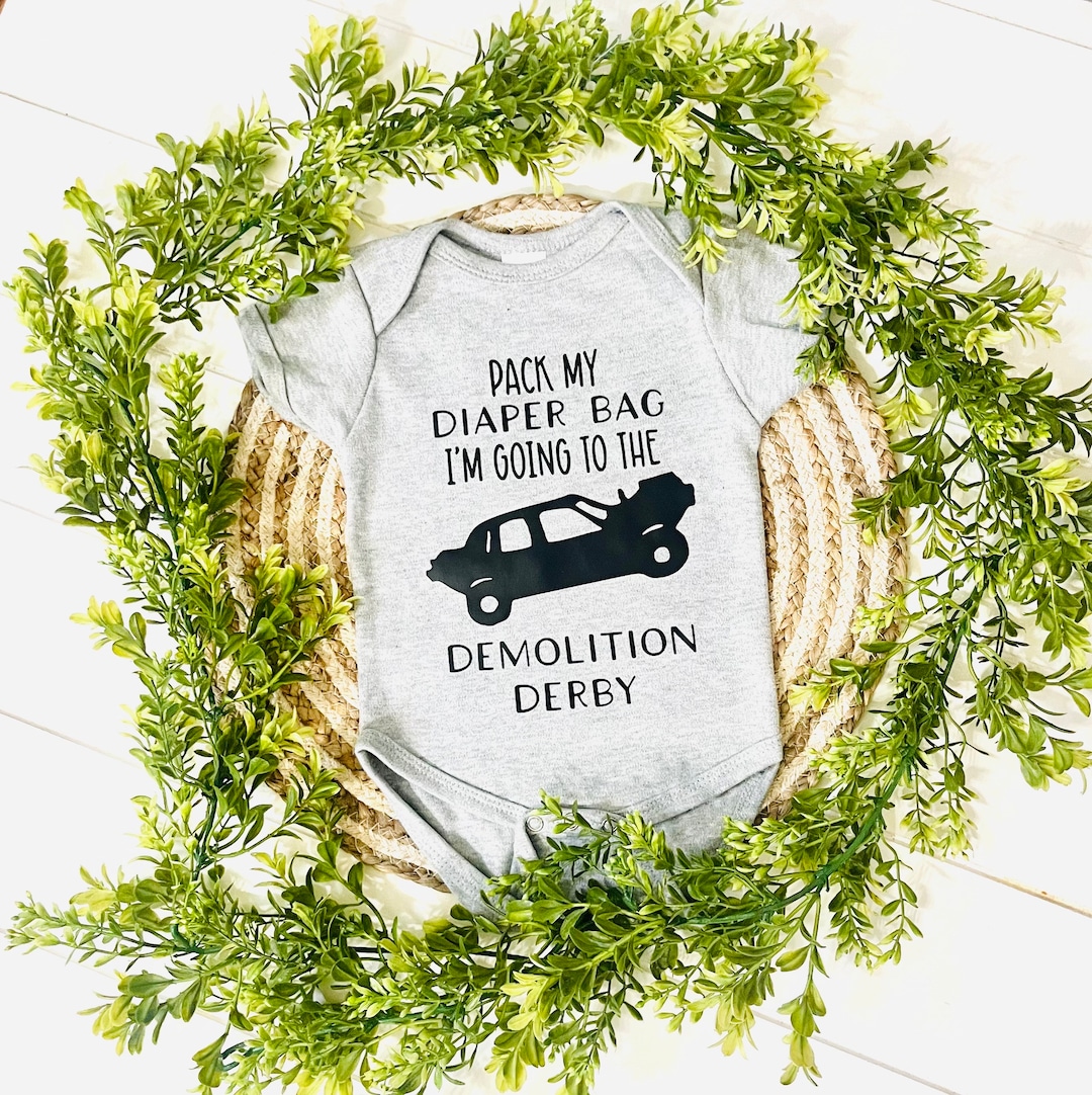 Demolition Derby Baby / Toddler - Derby Baby Onesie / Tshirt - Western ...