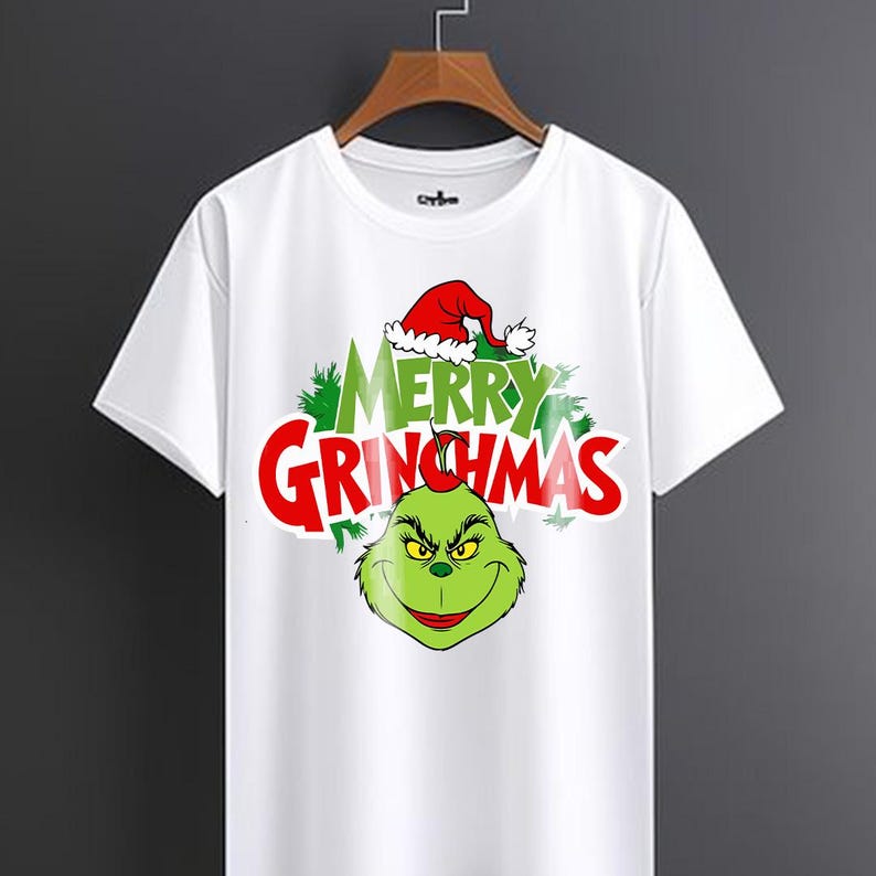 Merry Grinchmas SVG and PNG Files Clipart, Christmas Print SVG, Digital ...