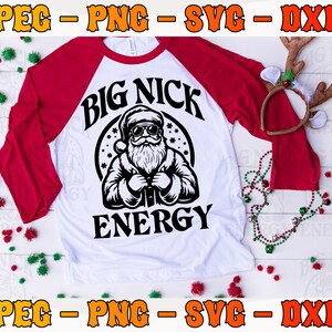 Funny Christmas SVG, Big Nick SVG, Santa Claus, Big Nick Energy Svg ...
