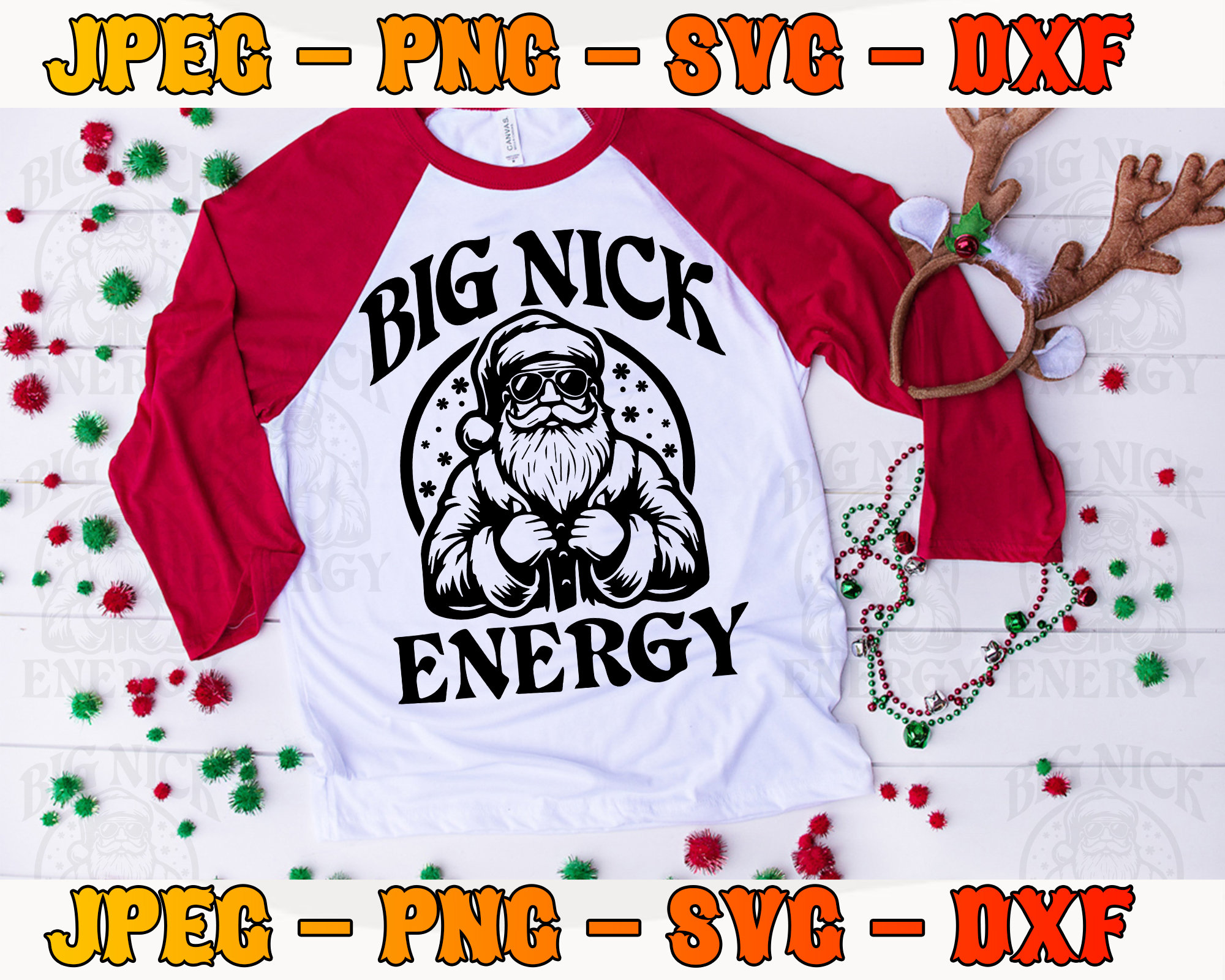 Funny Christmas SVG, Big Nick SVG, Santa Claus, Big Nick Energy Svg ...