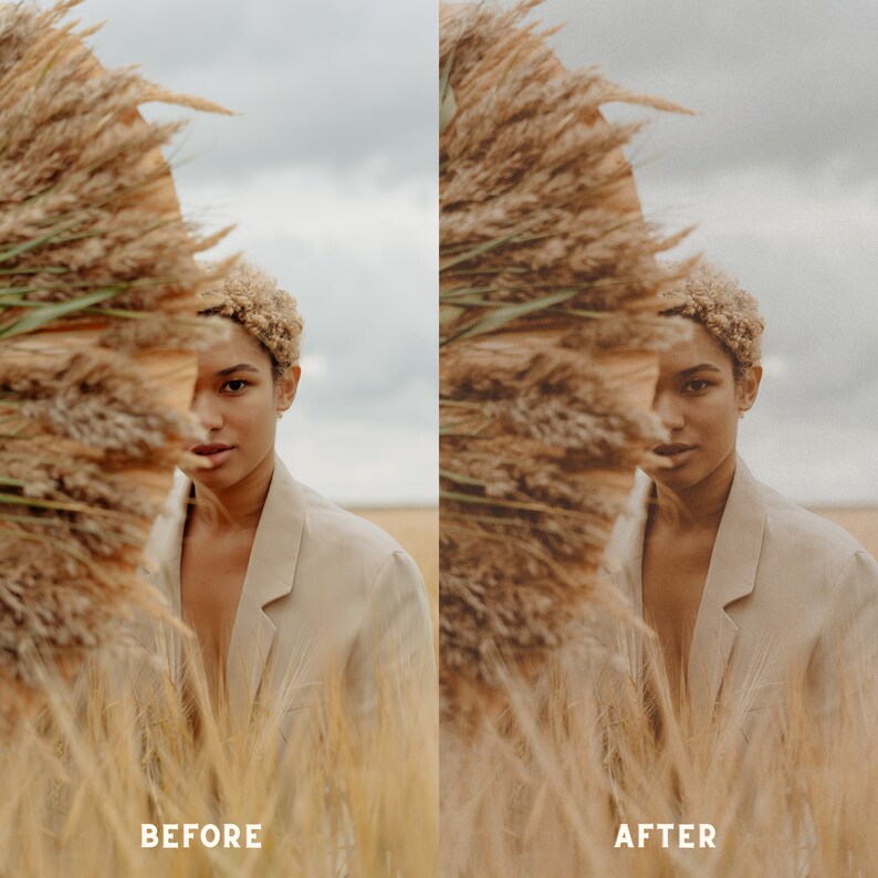 Vintage Overlay Retro Grain Preset Lightroom Golden Hour Overlay ...