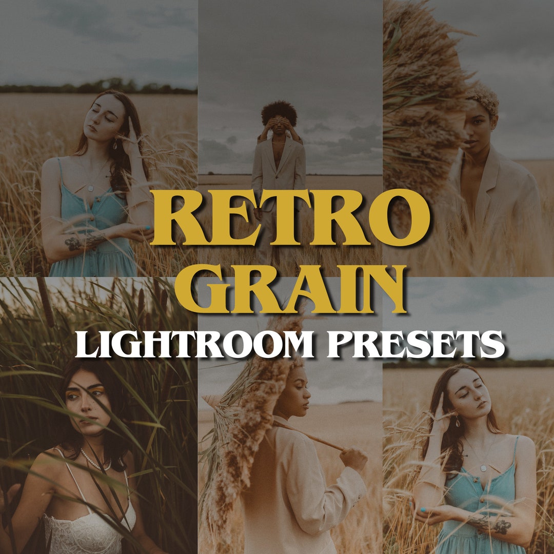 Vintage Overlay Retro Grain Preset Lightroom Golden Hour Overlay ...