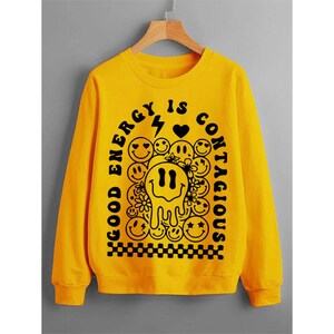 Good Energy is Contagious PNG, Retro Shirt Design, Skull Skeleton, Wild ...