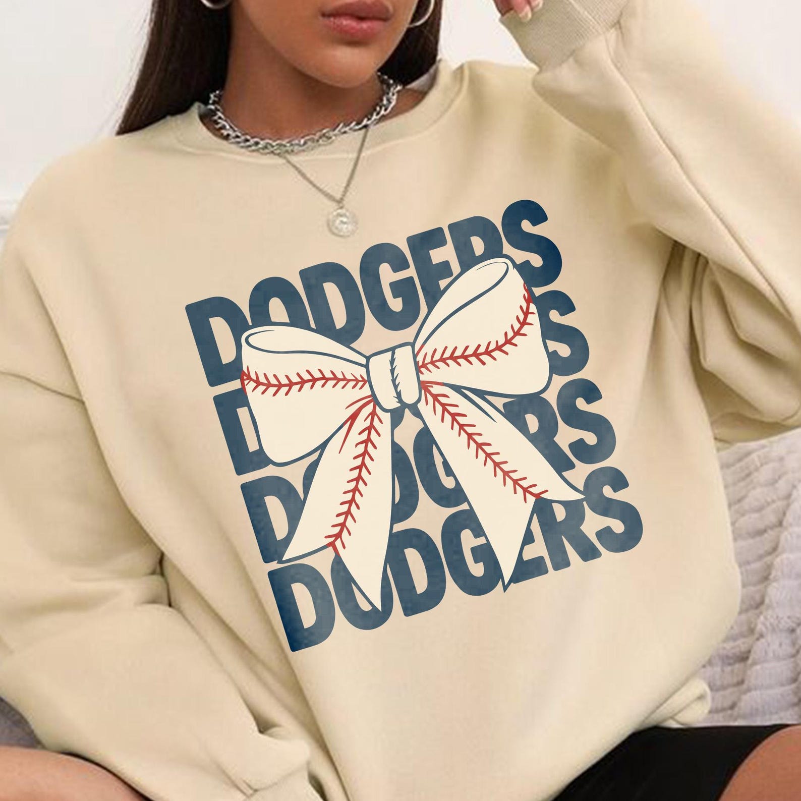 Dodgers Baseball Bow SVG | Cute Baseball Girl Clipart | LA Dodgers Fan ...