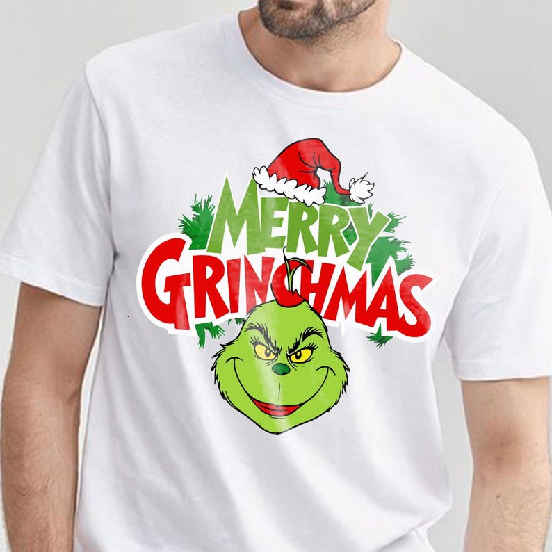 Merry Grinchmas SVG and PNG Files Clipart, Christmas Print SVG, Digital ...
