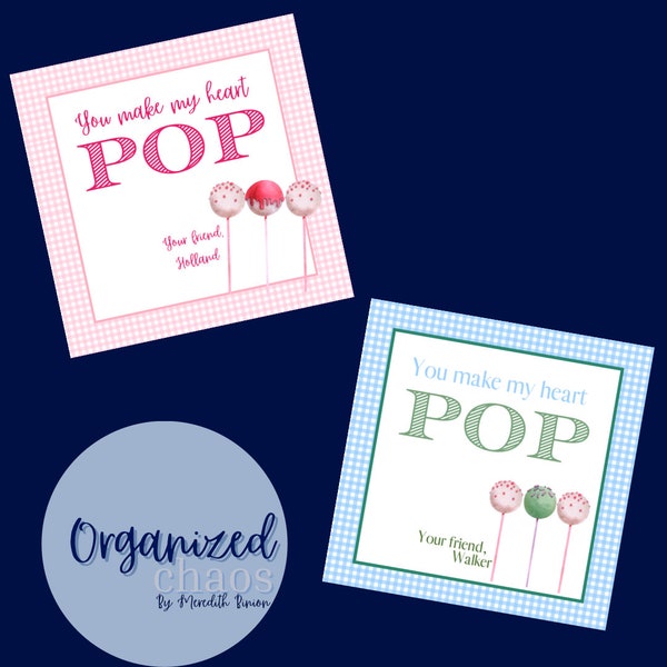 Cake Pop Tags - Etsy