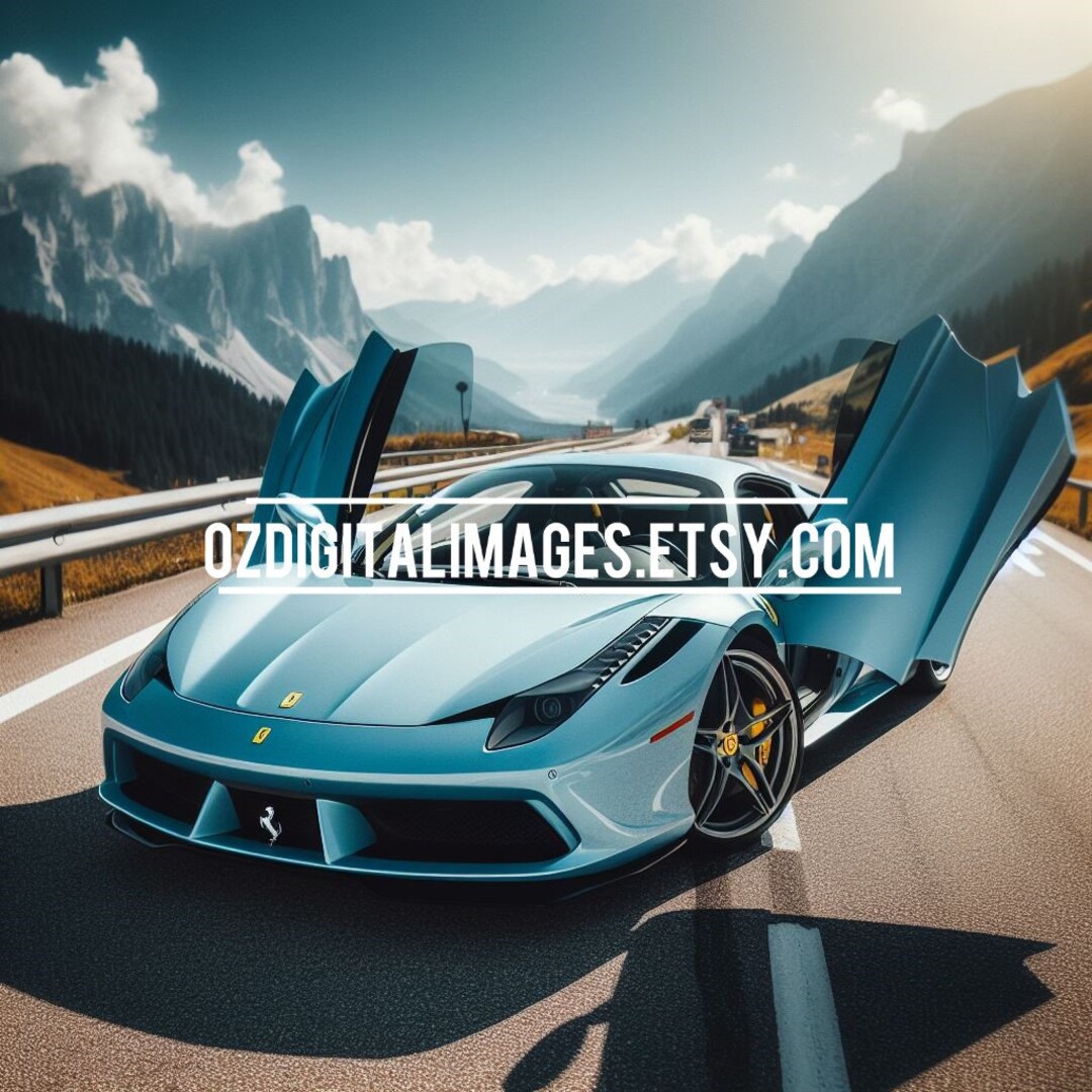 Italian Stallion in Motion Ferrari 4K Image - Etsy