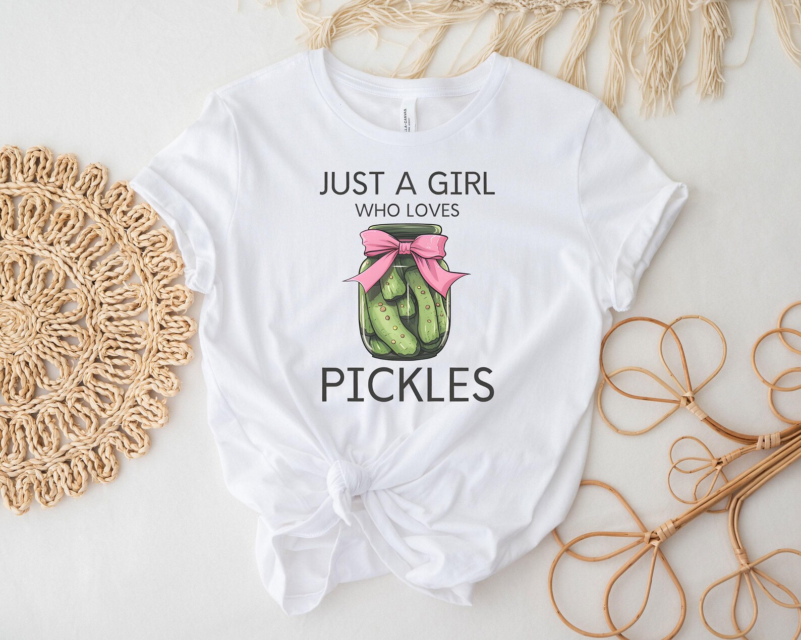 Just A Girl Who Loves Pickles Shirt, Funny Pickle Shirt, Pickle Lover ...