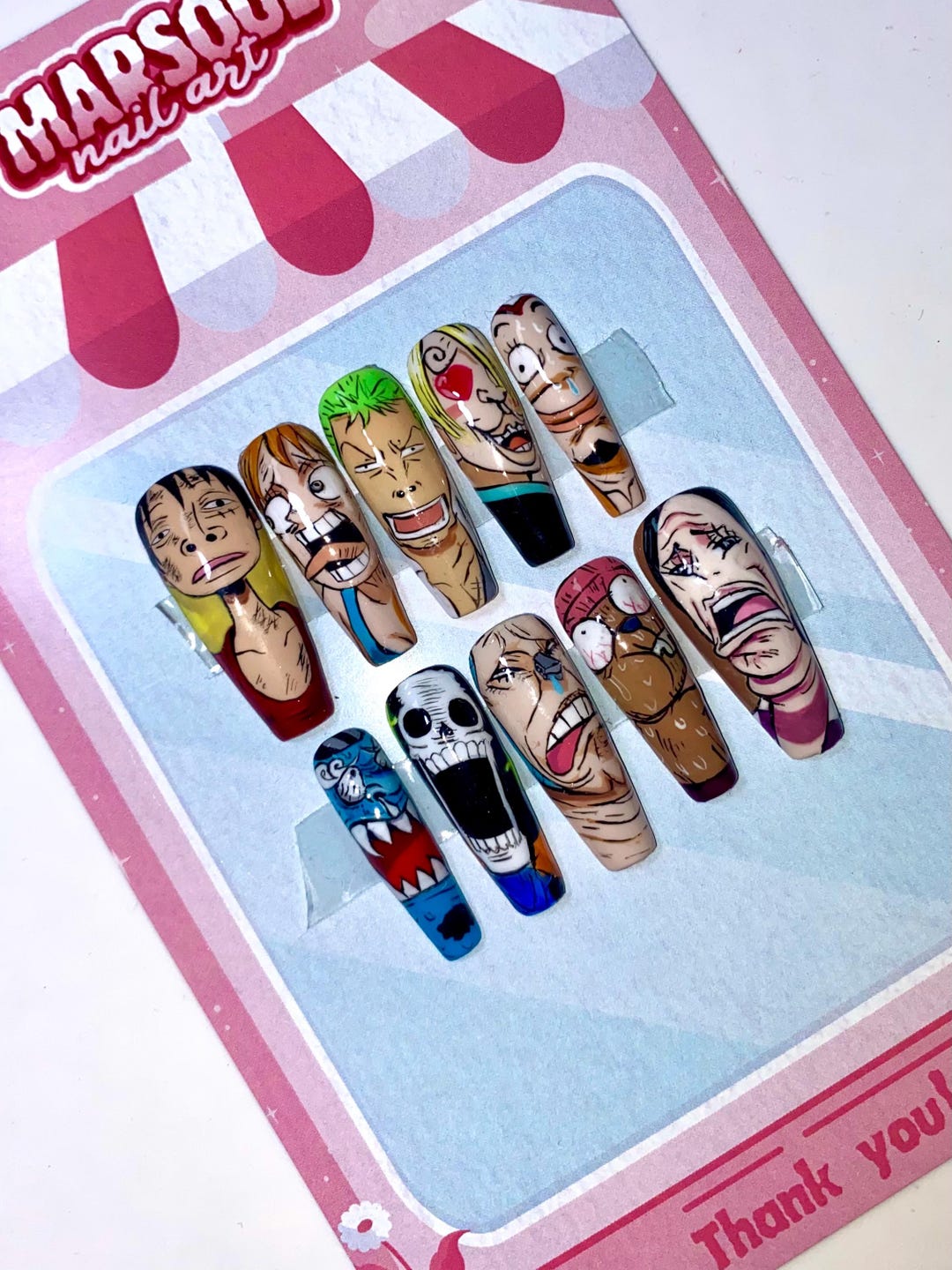 Custom One Piece Inspired Nails - Etsy