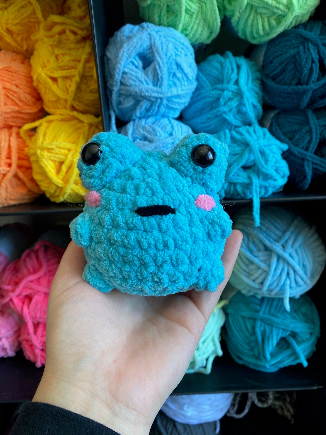 Crochet Chunky Frog - Etsy