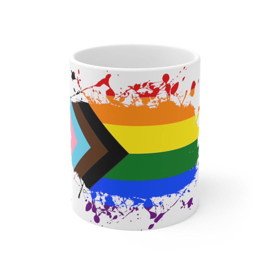 QUEER Progressive Flag LGBTQIA Ceramic Mug 11oz - Etsy