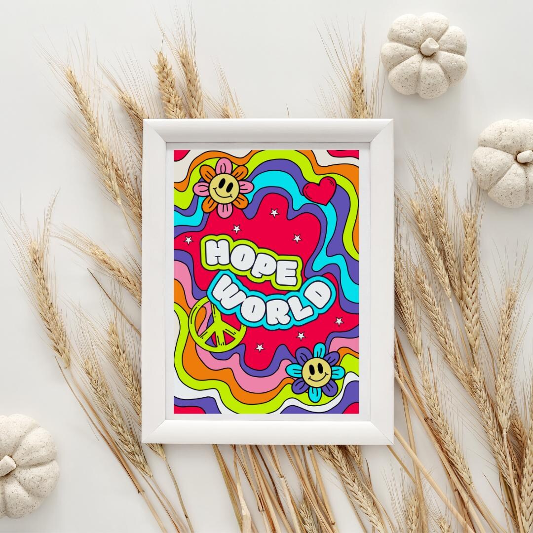 Hope World Digital Artwork | Inspired by J-hope of BTS | Psychedelic K ...