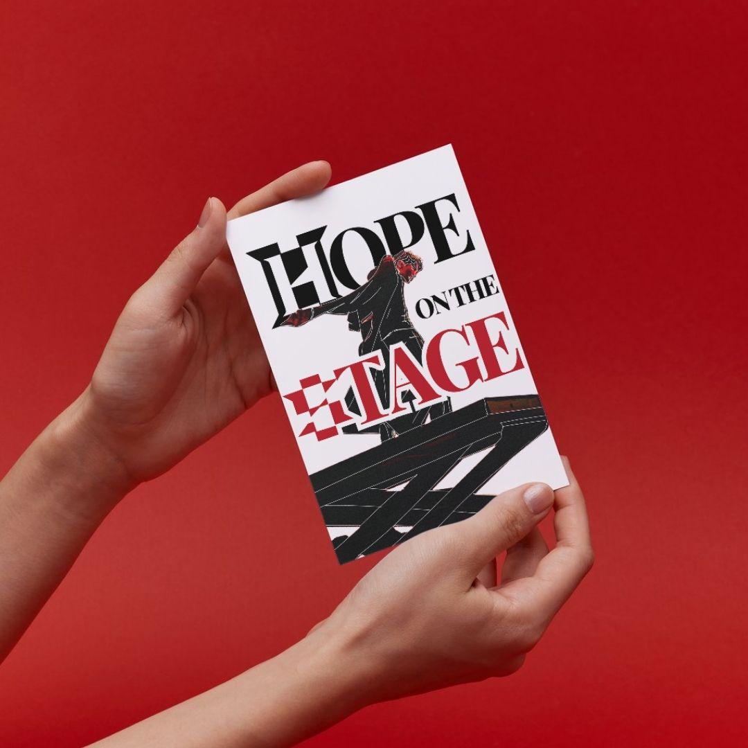 Hope on the Stage | BTS J-hope Tour Poster | 2 Colors | Red and White ...