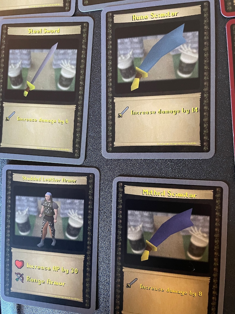 Cardscape an Old School Runescape Card Game 52 Card Full Art Deck - Etsy