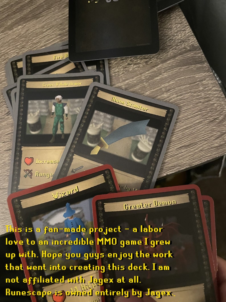 Cardscape an Old School Runescape Card Game 52 Card Full Art Deck - Etsy