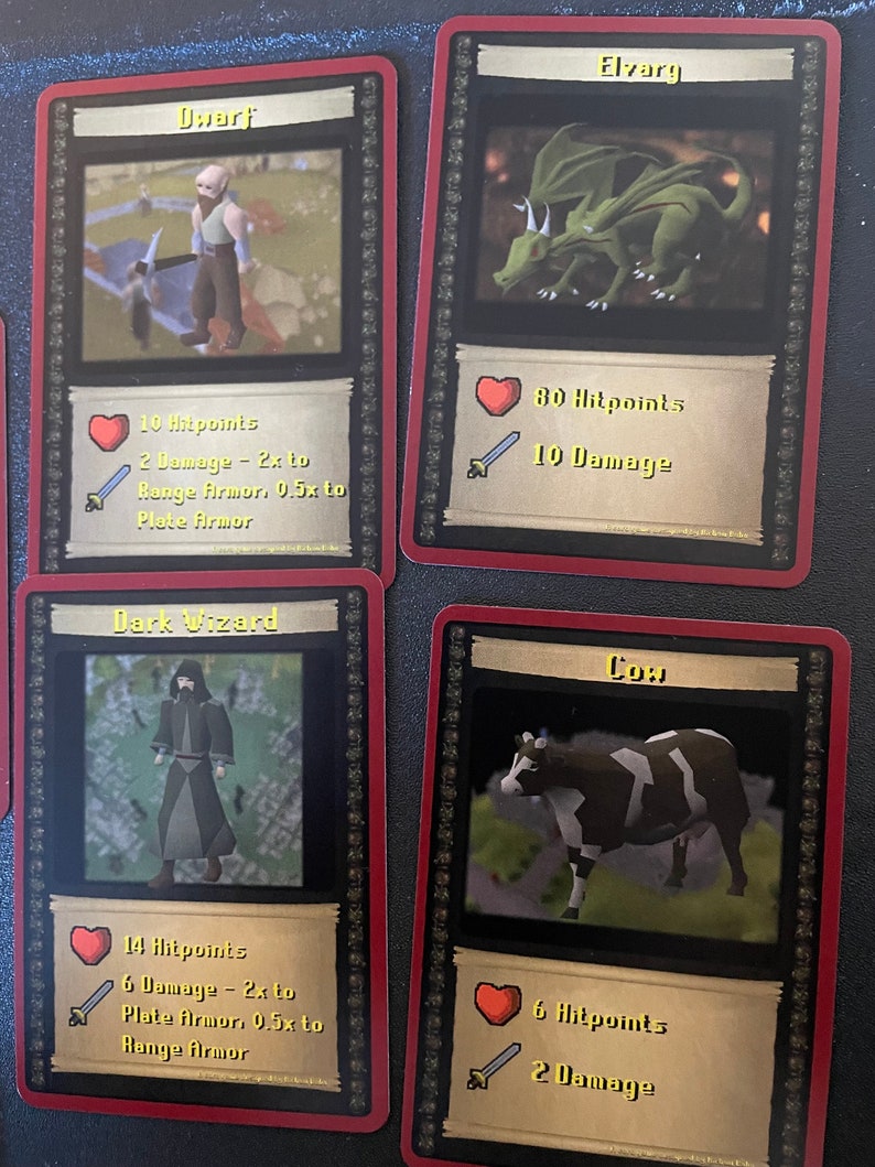 Cardscape an Old School Runescape Card Game 52 Card Full Art Deck - Etsy