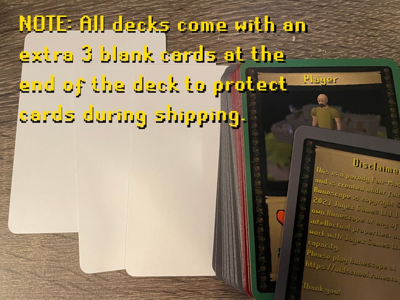 Cardscape an Old School Runescape Card Game 52 Card Full Art Deck - Etsy