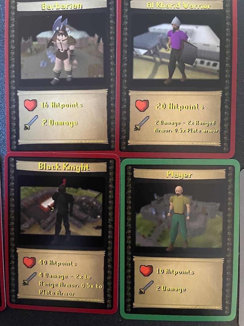 Cardscape an Old School Runescape Card Game 52 Card Full Art Deck - Etsy