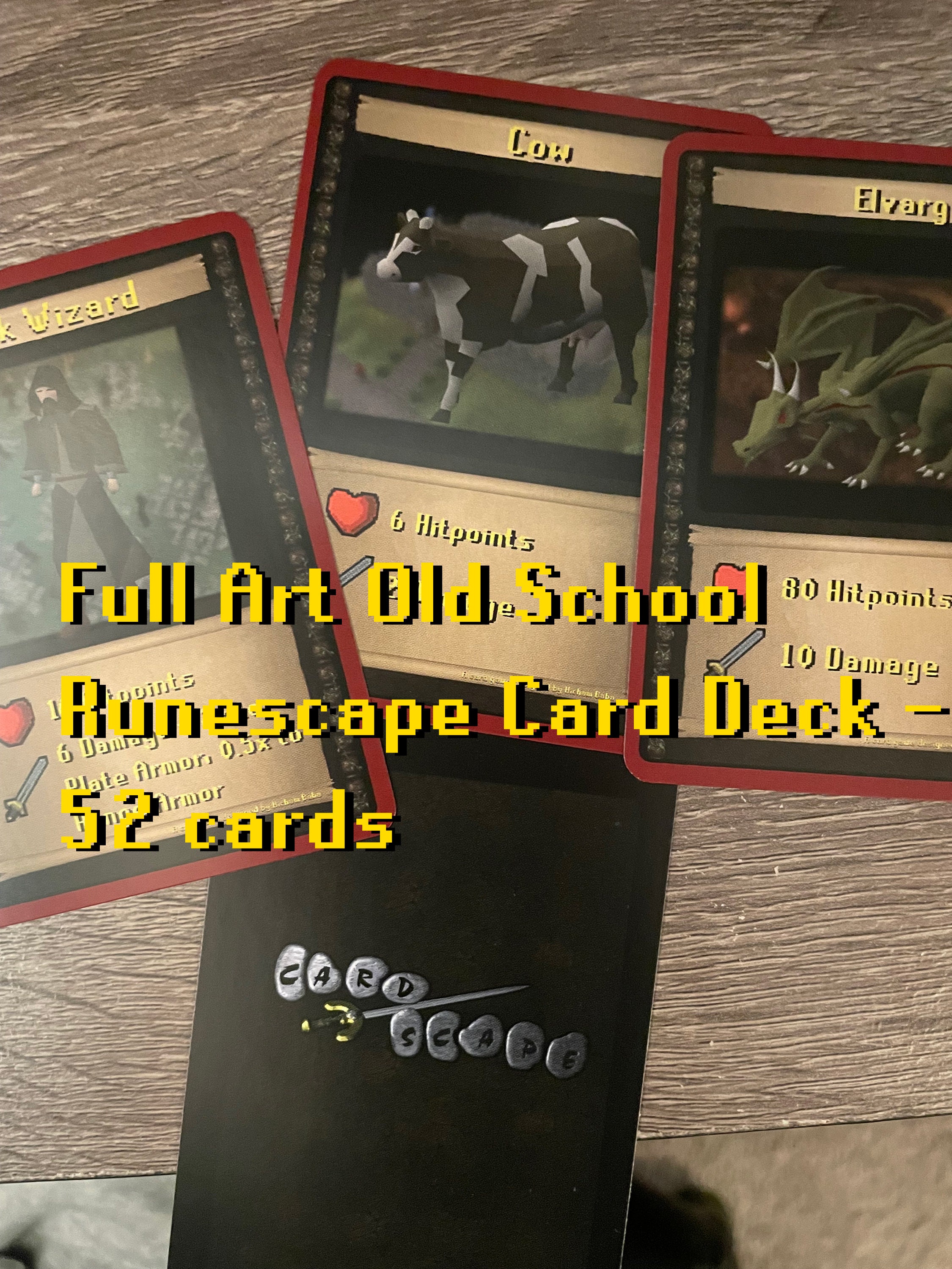 Cardscape an Old School Runescape Card Game 52 Card Full Art Deck - Etsy
