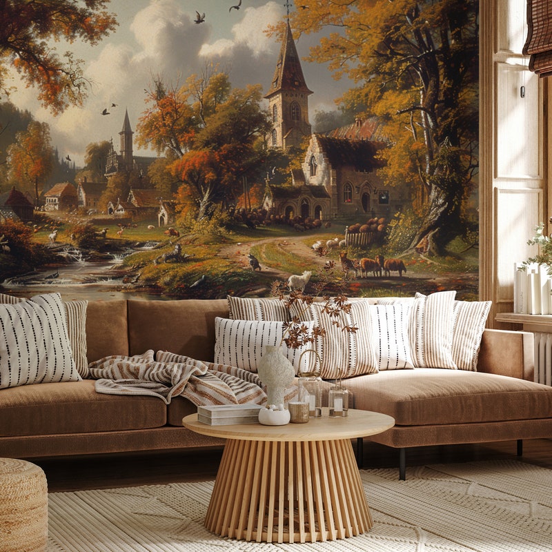 Colonial Wallpaper - Etsy