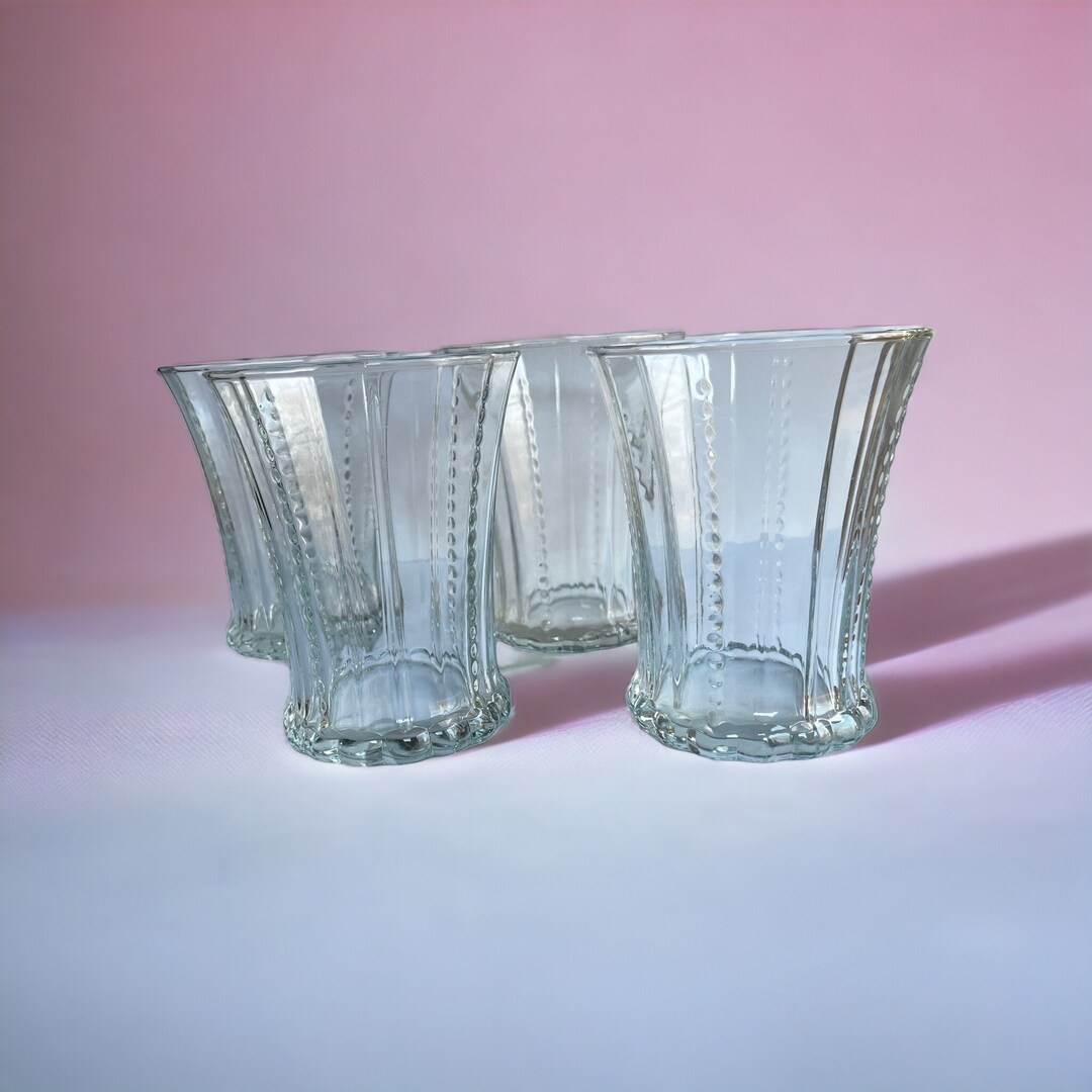 Vintage Set 4 Kara Old Fashioned Glasses Pier 1 Discontinued Vintage ...