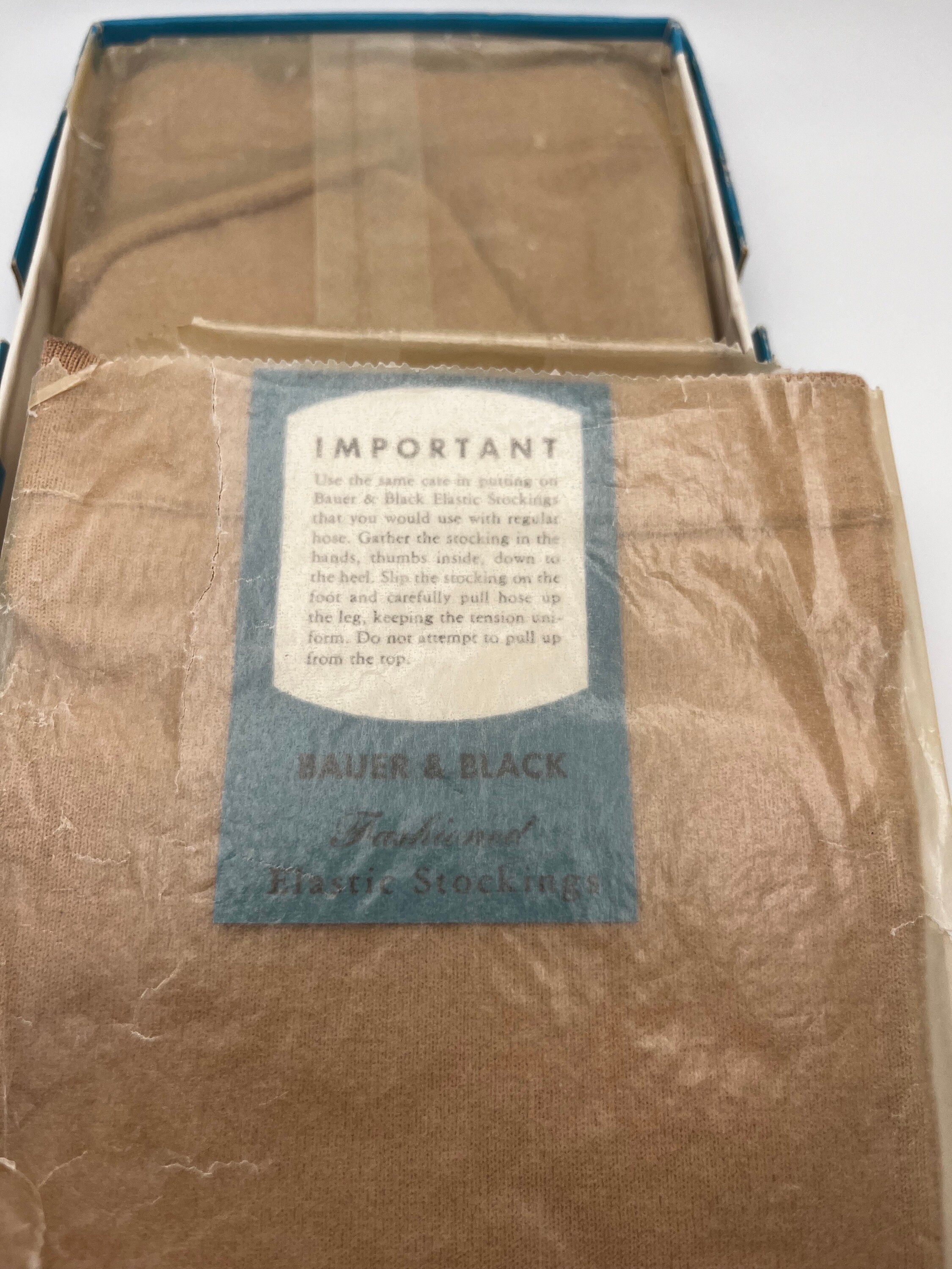 Two Boxes Vintage Hosiery Stockings Garter Bauer & Black and Hanes, 4 ...