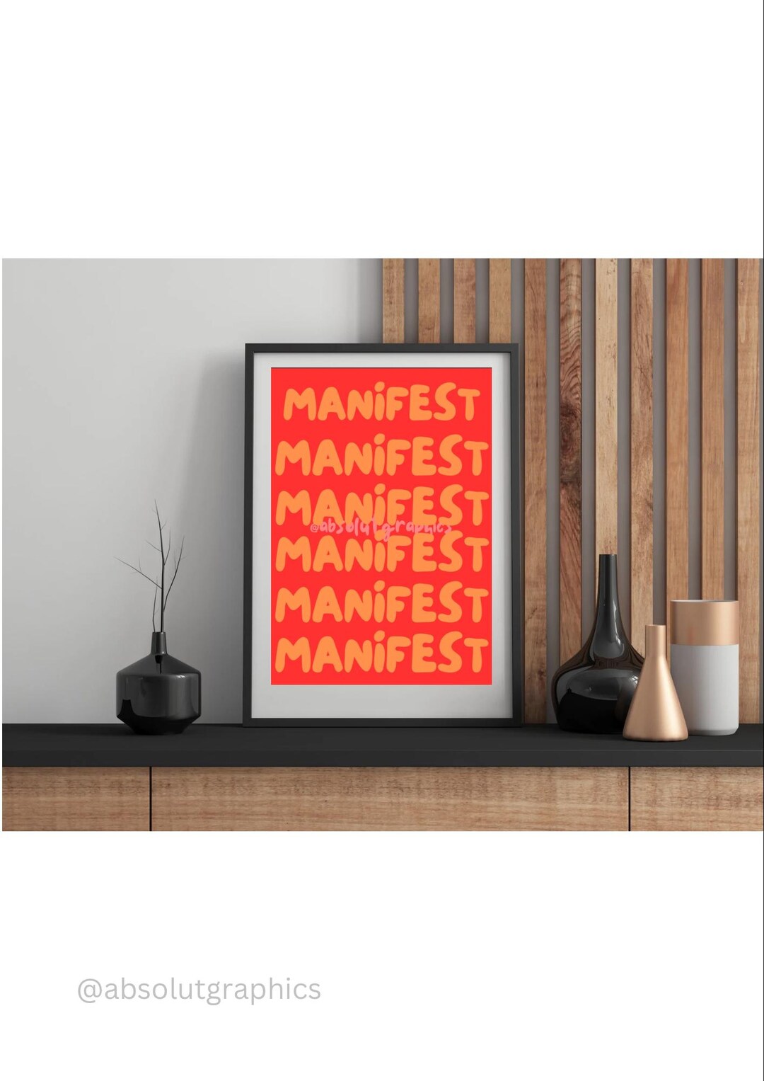 Manifest Poster - Etsy
