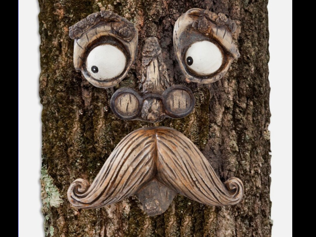Tree Face Garden Decor, Old Man Tree Hugger Garden Peeker, Outdoor ...