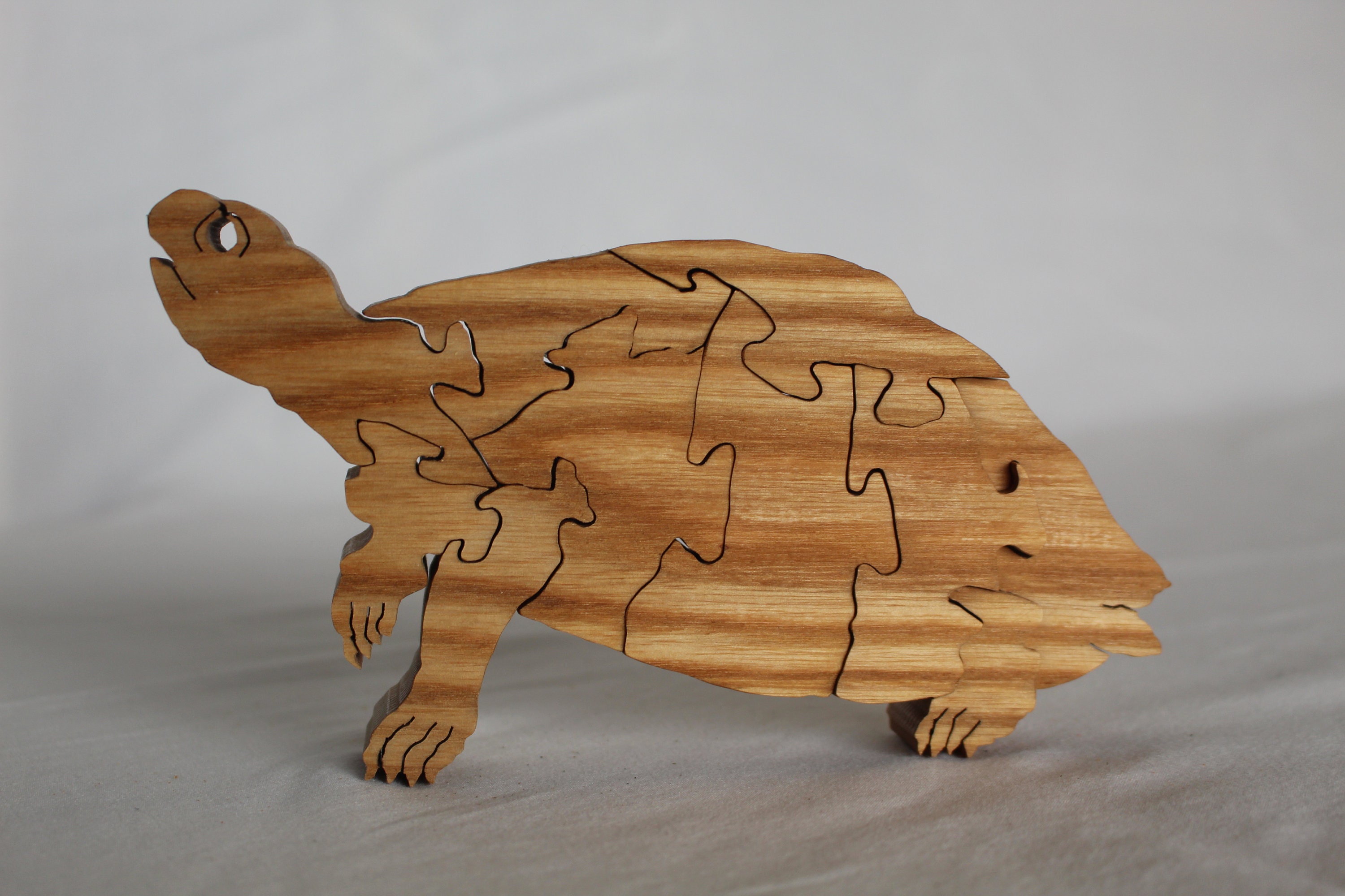 Turtle Unique Artisan Crafted Wooden Interlocking Puzzle Gift, Wood ...