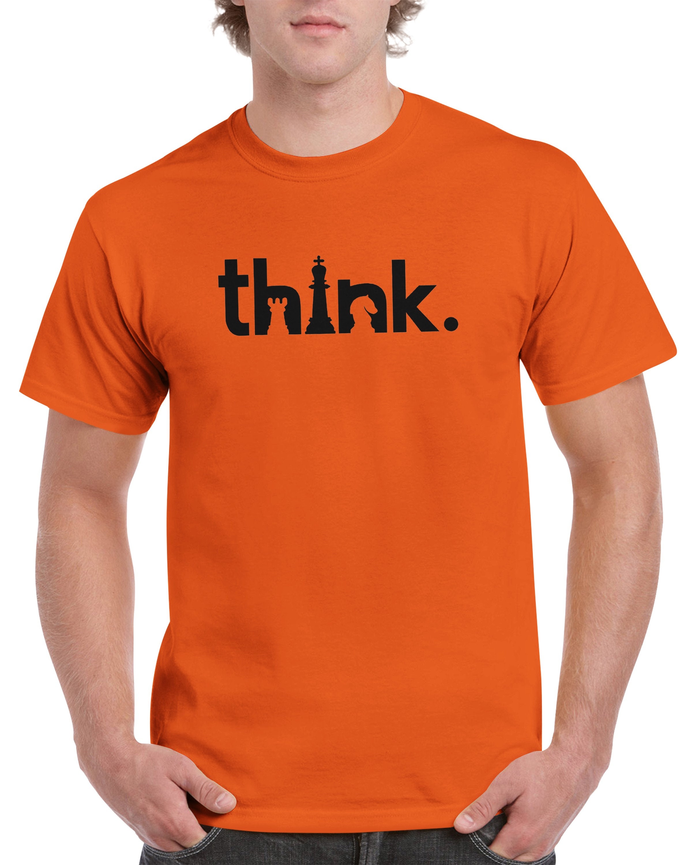 Chess Think T Shirt, Gift for Chess Lover, Humour Chess Tee, Chess ...