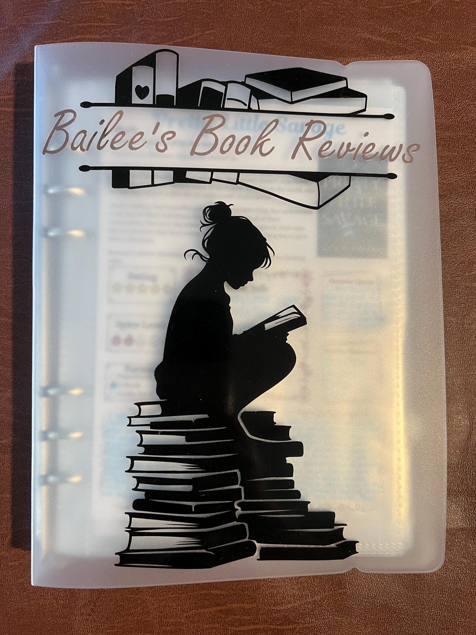 Personalized Book Review Binder - Etsy