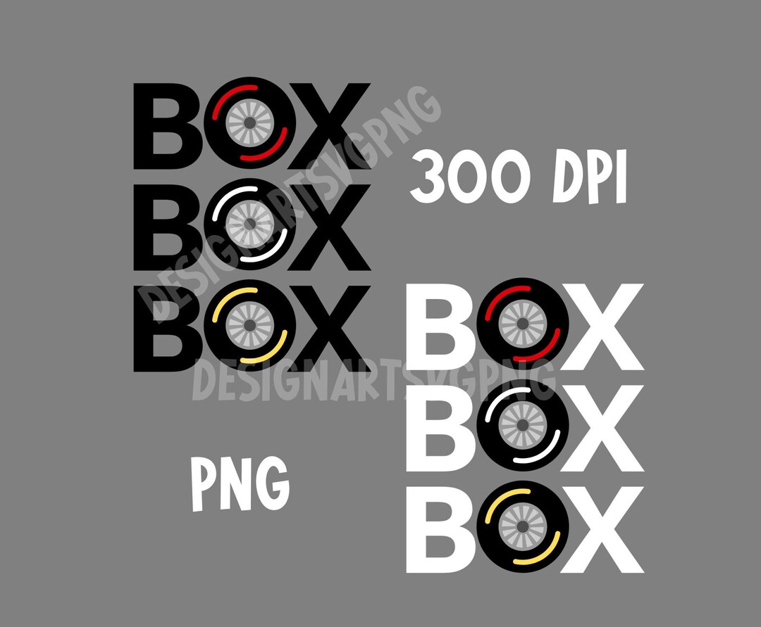 BOX BOX BOX Pngf1 Pngbox Box F1 Pngbox Box Boxfunny F1 - Etsy