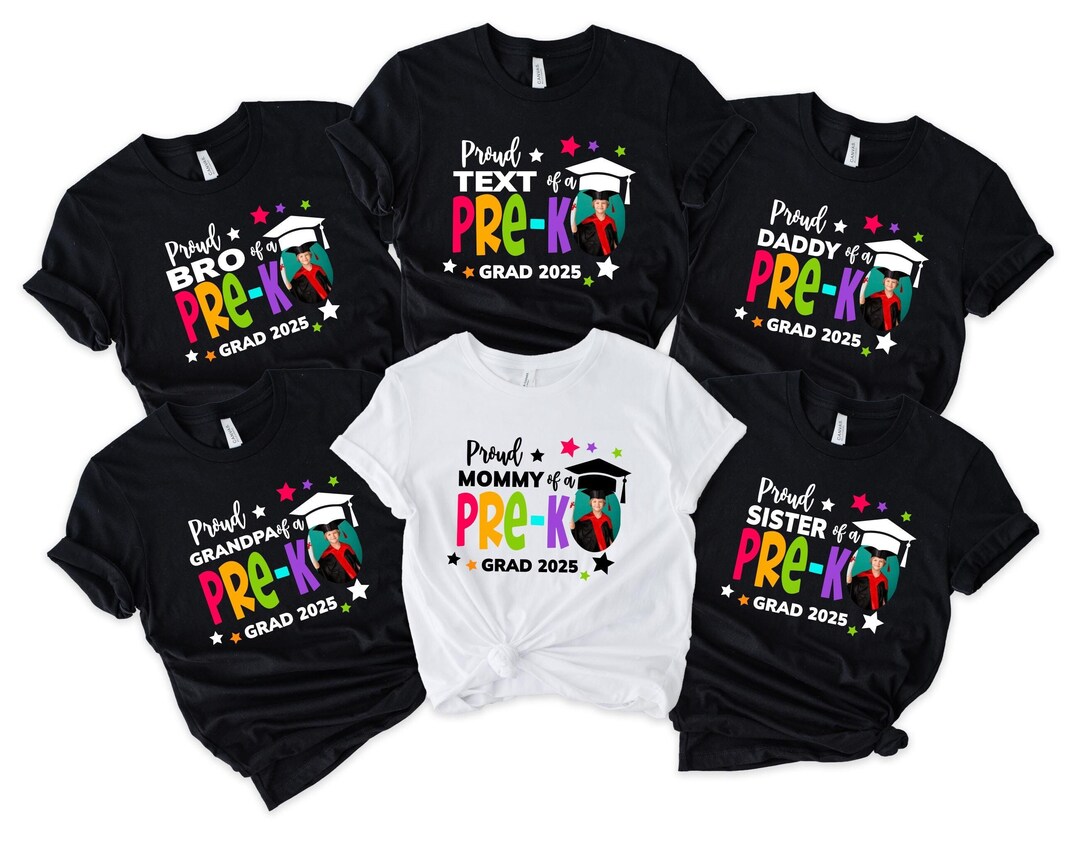 Proud Family Custom Pre-k Grad 2025 Shirt,personalized Pre-k Family ...