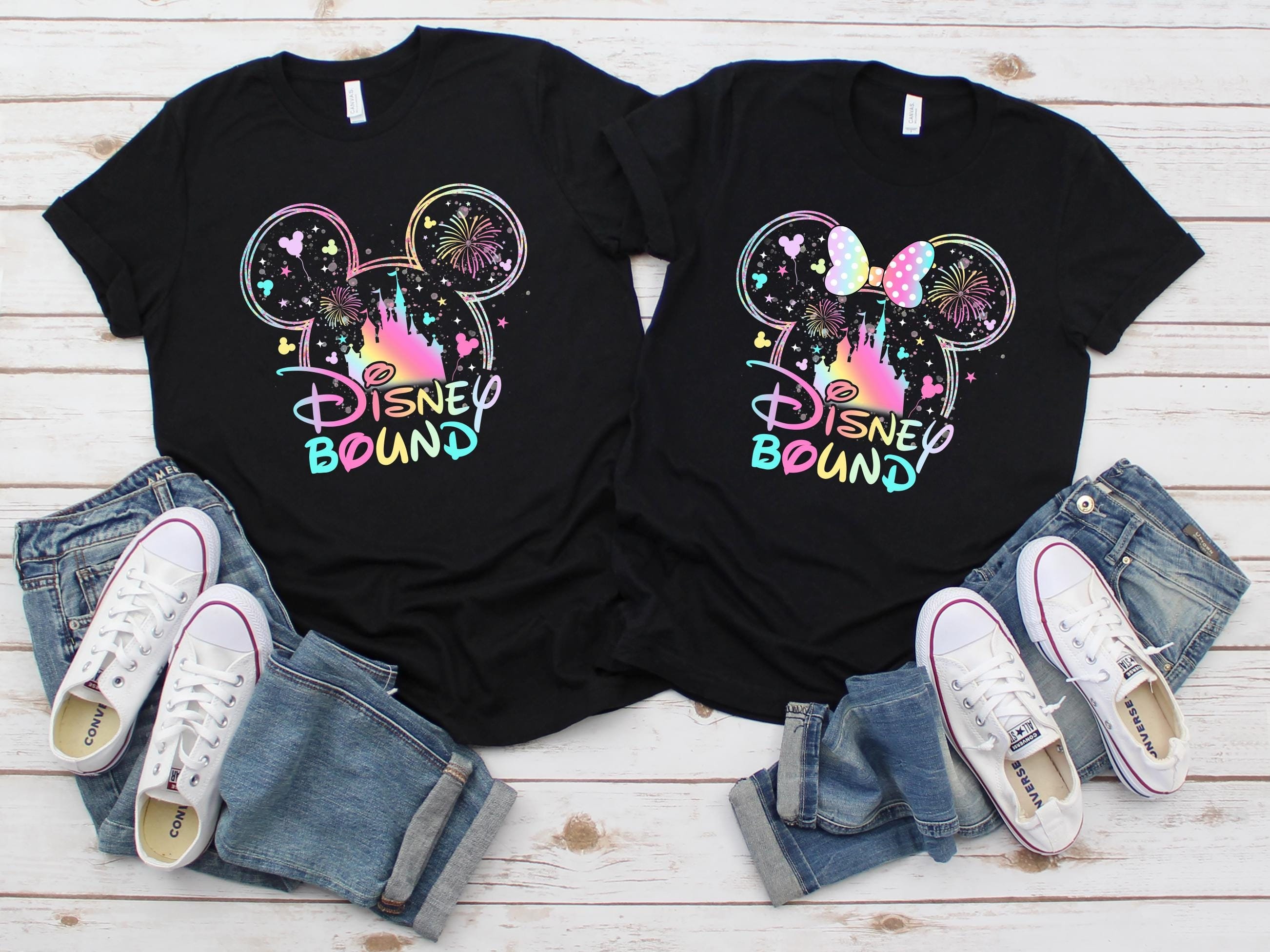 Disney Bound Colorful Shirt,custom Disney Family Matching 2026 Tshirt ...