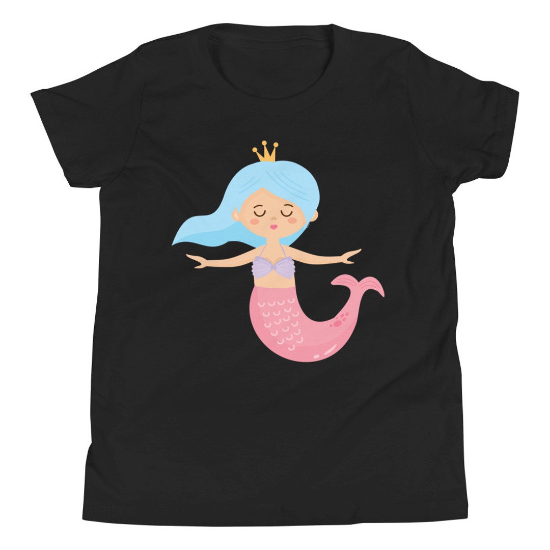 Girls Mermaid Shirt V2 Youth Short Sleeve T-shirt - Etsy