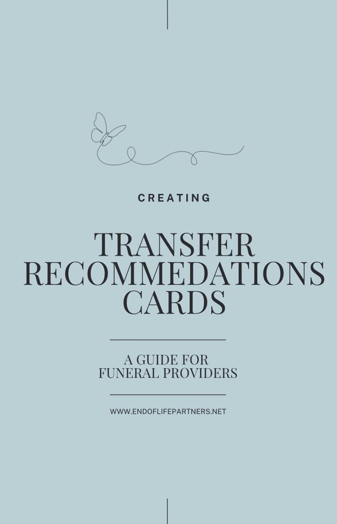 Creating Transfer Recommendations Card Guide for Funeral Providers - Etsy