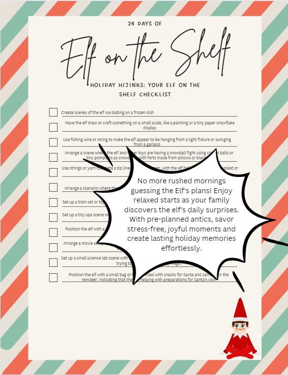 24 Days of Elf on the Shelf: Holiday Hijinks Your Elf on the Shelf ...