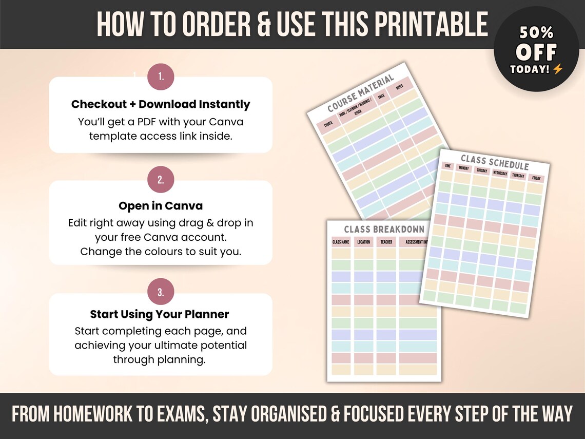 GCSE & A Level Student Planner: Academic Study Bundle (digital) - Etsy