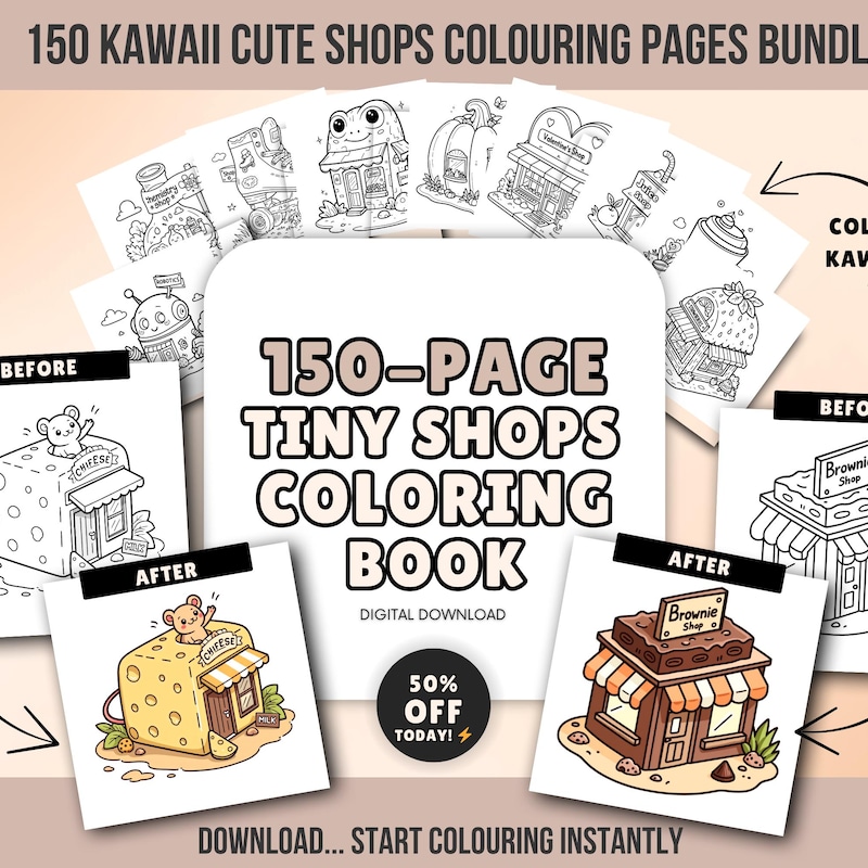 Cute Kawaii Mini Book - Etsy UK