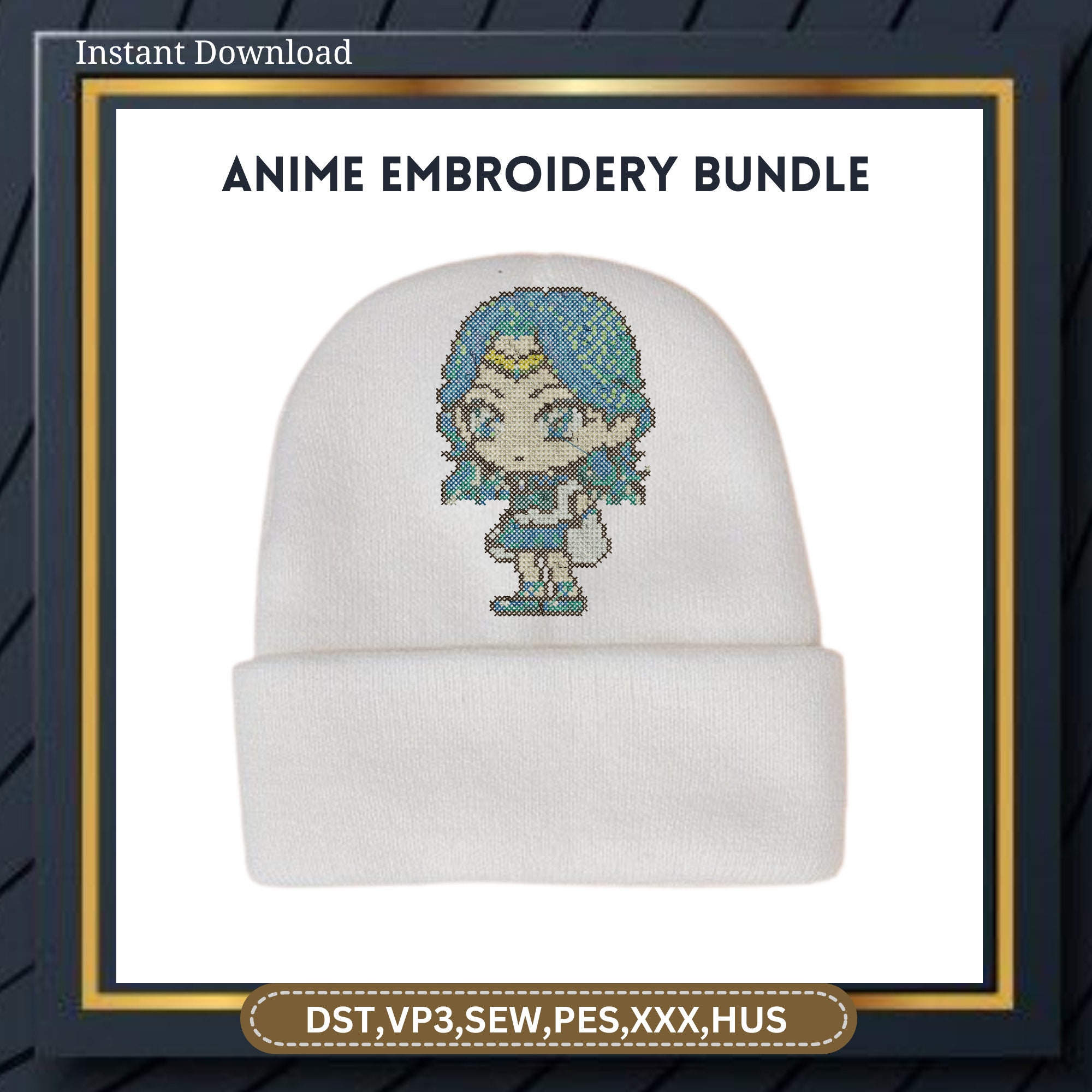 Anime Embroidery Design Cross Stitch Embroidery Premium Anime ...