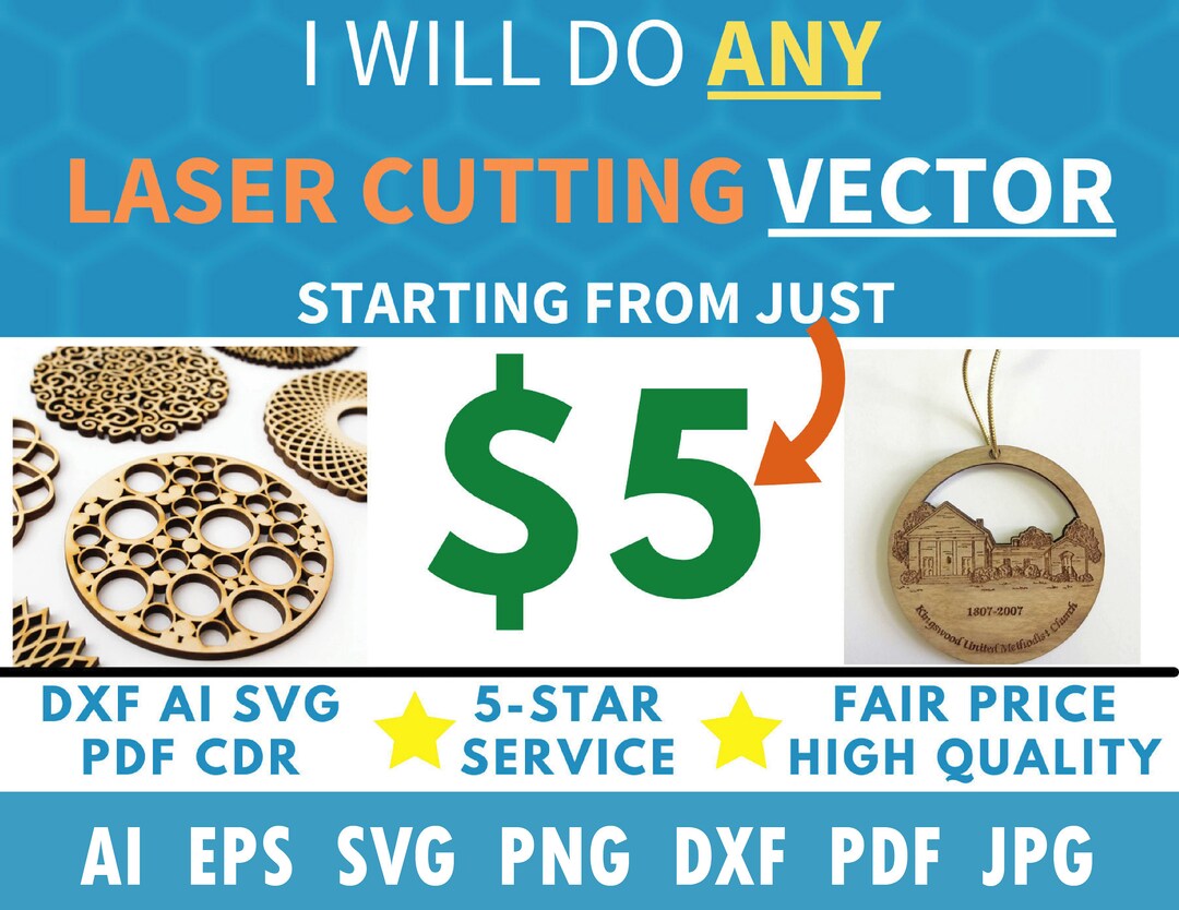 Custom Laser Cut File Design, Custom Design Service, Glowforge, CNC ...