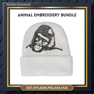 Safari Embroidery Designs, Forest Animals Embroidery, Animals ...