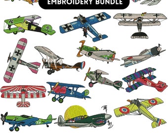 Airplane / Aircraft Machine Embroidery Design - Etsy