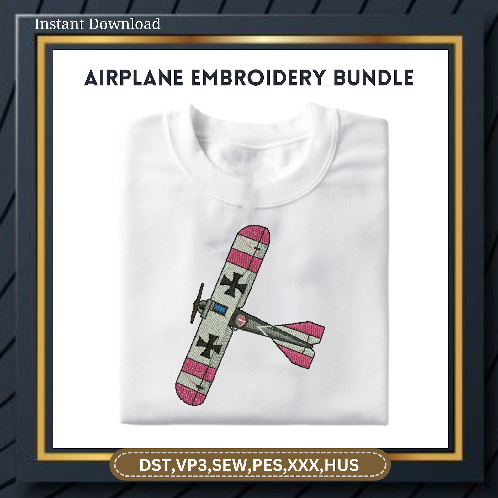 Plane Embroidery Design, Airplane Embroidery, MINI Airplane Embroidery ...