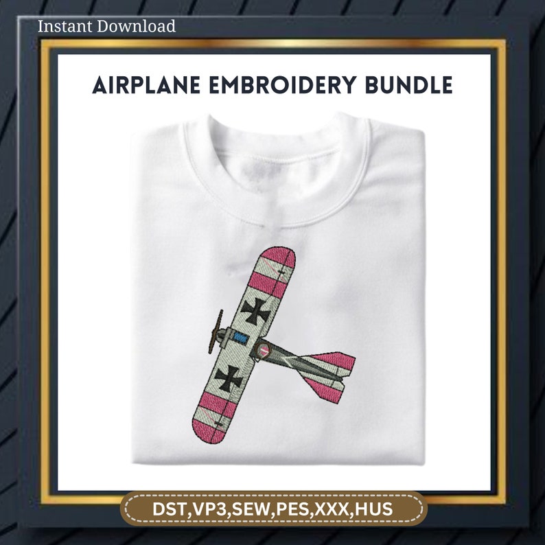 Plane Embroidery Design, Airplane Embroidery, MINI Airplane Embroidery ...